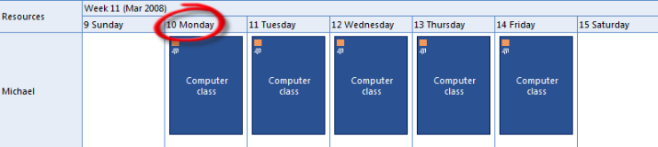 Intersoft Solutions Support Webscheduler Tutorial Customize Date Header Modes In